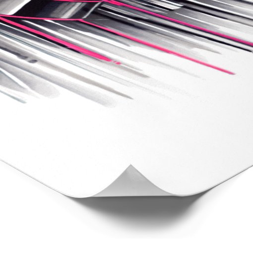 Neon Gas Mask Girl Poster | Zazzle