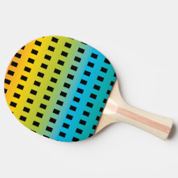 Neon glow in the dark colorful fluorescent 2 ping pong paddle | Zazzle