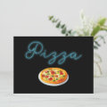 Neon Glow Pizza Party Invitation | Zazzle