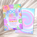 Neon Glow Pool Party Birthday Invitation | Zazzle