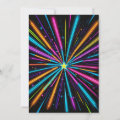 Neon Glow Trampoline Jump Bounce Birthday Invitation | Zazzle