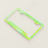 Neon Green and Yellow License Plate Frame | Zazzle
