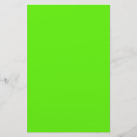 Neon Green Background Solid Color Background Stationery | Zazzle.com