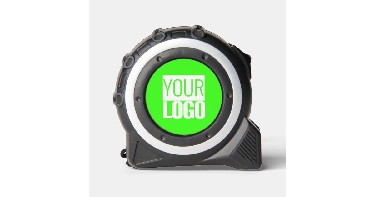 neon green - custom logo tape measure | Zazzle