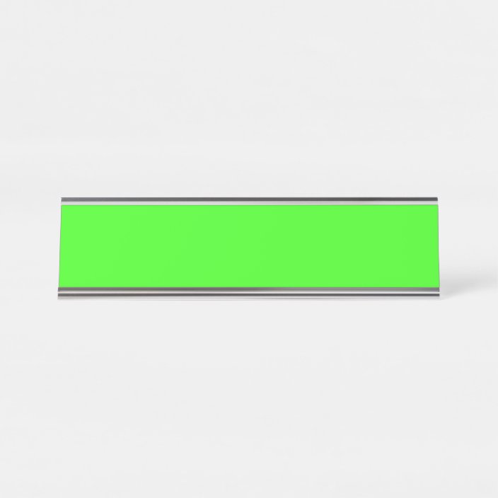 Neon Green Desk Name Plate | Zazzle.com