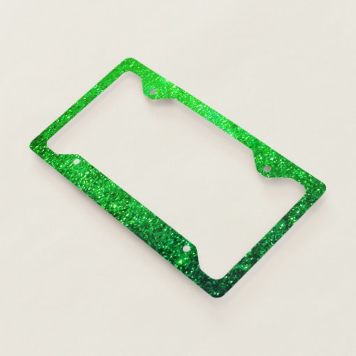 Neon Green Glitter Sparkly Colorful Bright 2021 License Plate Frame ...