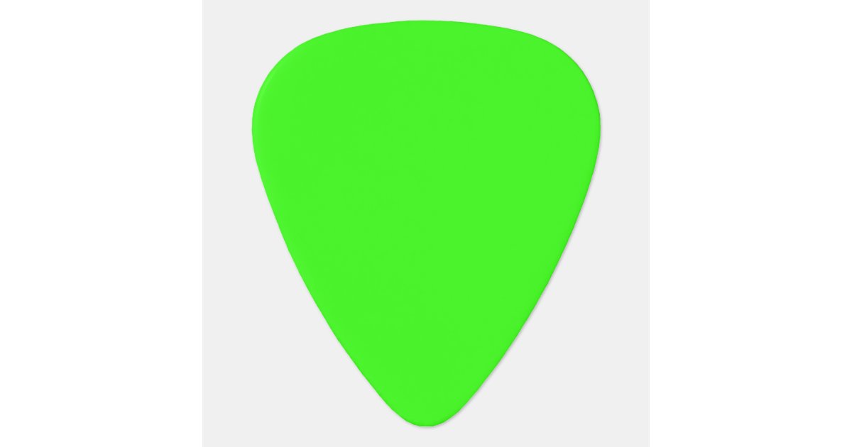 Neon Green Guitar Pick | Zazzle