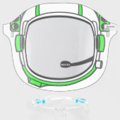 Neon Green Modern Personalized Space Astronaut Face Shield | Zazzle