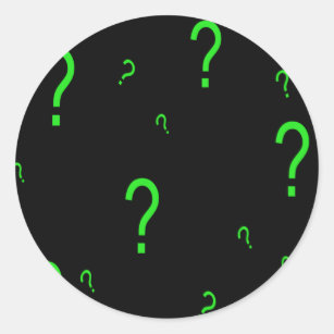 Question Mark Stickers | Zazzle