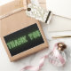Neon Green Sign Trendy Thank You Rectangular Sticker | Zazzle