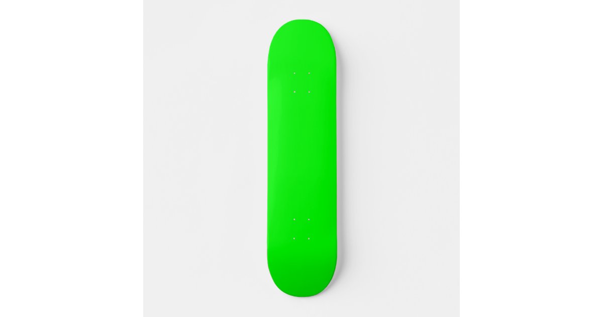 Neon Green Skateboard | Zazzle