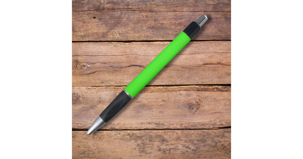 Neon Green Solid Color | Classic Pen | Zazzle