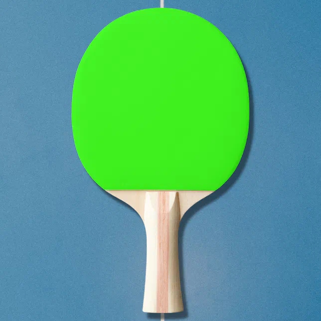 Neon Green Solid Color Ping Pong Paddle | Zazzle