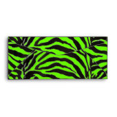 Neon Green Zebra Skin Texture Background Envelope | Zazzle