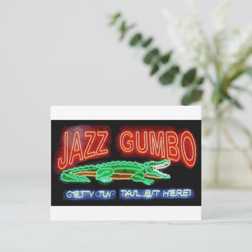 Neon Gumbo Postcard | Zazzle