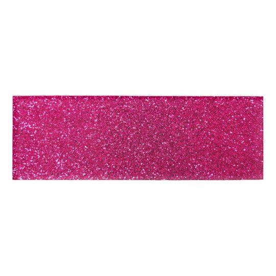 Neon hot pink glitter name tag | Zazzle.com