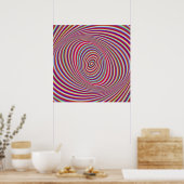 Neon hypnosis poster | Zazzle
