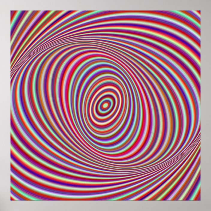 Neon hypnosis poster | Zazzle.com