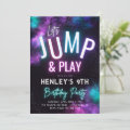 Neon Jump Invitation | Trampoline Party | Zazzle