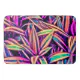 Neon Leaf Patterns Unveiled Bath Mat | Zazzle