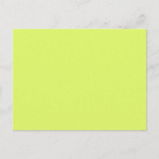 Neon Lemon Lime Green Solid Trend Color Background Postcard | Zazzle.com