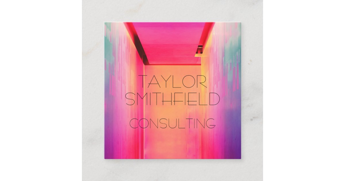 neon lights business card | Zazzle