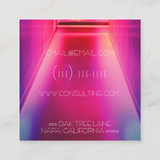 neon lights business card | Zazzle