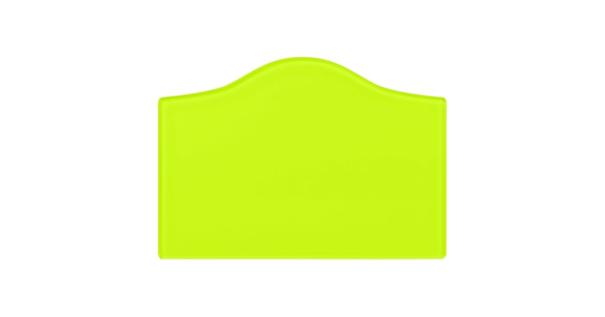 Neon Lime Yellow Solid Color | Classic Door Sign | Zazzle