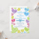 Neon Little Sweetheart Themed Boy Baby Shower Invitation | Zazzle