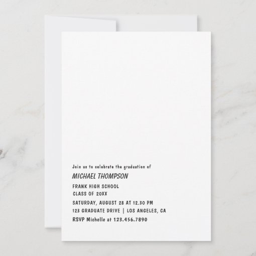 Neon Microphone Graduation Party Invitation | Zazzle