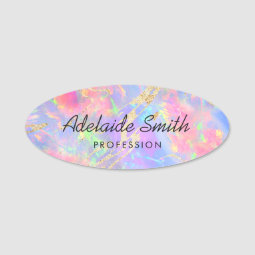 neon opal name tag | Zazzle