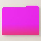 Neon Orange and Hot Pink Ombre Shade Color Fade File Folder | Zazzle
