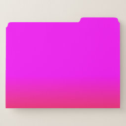 Neon Orange and Hot Pink Ombre Shade Color Fade File Folder | Zazzle
