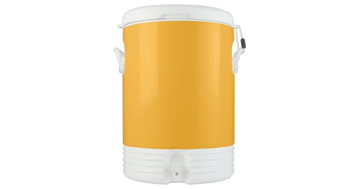 Neon Orange Solid Color | Classic Beverage Cooler | Zazzle