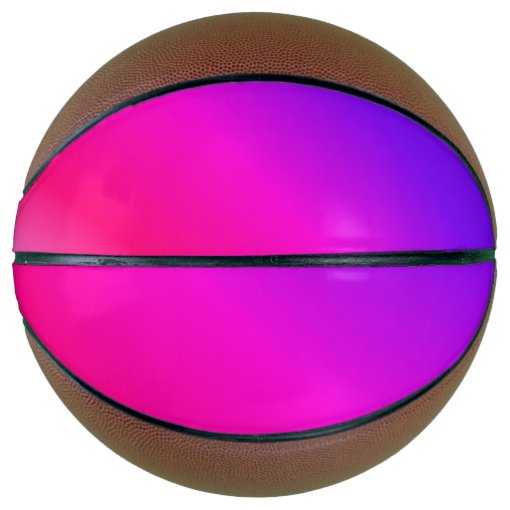 Neon Pink and Purple Basketball | Zazzle