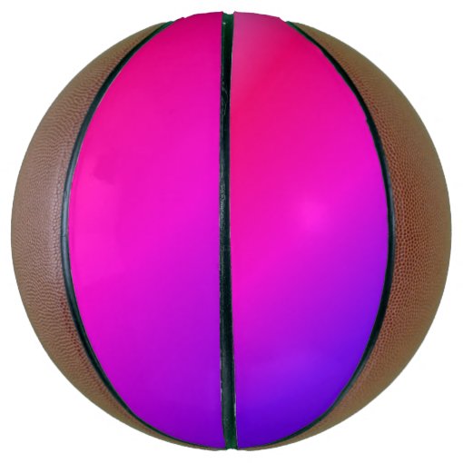 Neon Pink and Purple Basketball | Zazzle