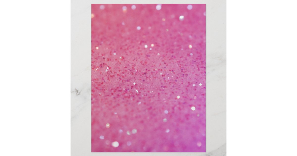 Neon Pink Glitter Sparkle Flyer | Zazzle