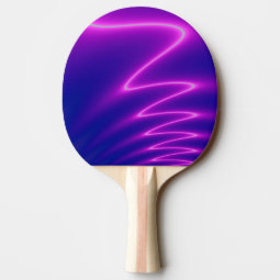 Neon Pink Lightning Ping-Pong Paddle | Zazzle