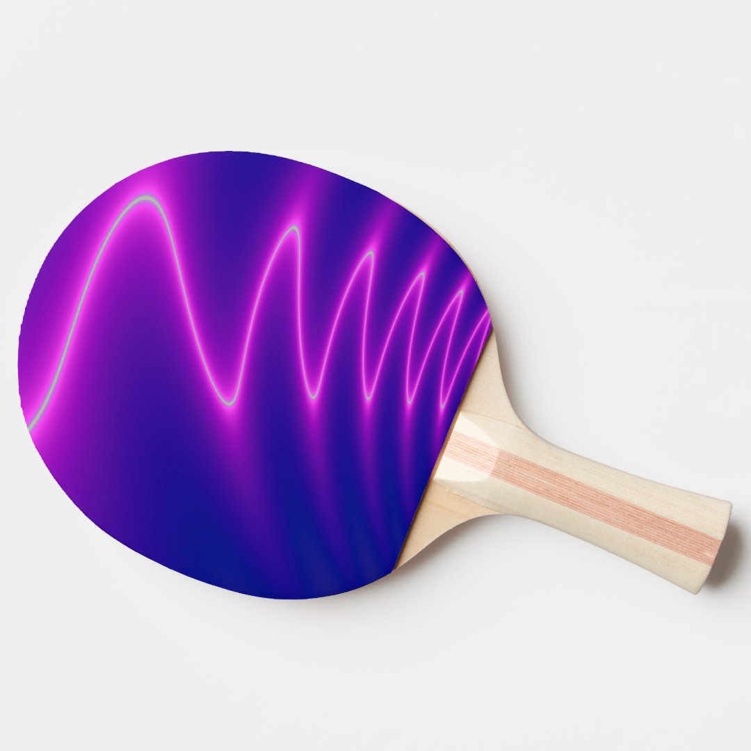 Neon Pink Lightning Ping-Pong Paddle | Zazzle