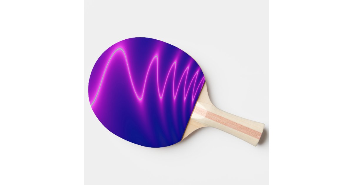 Neon Pink Lightning Ping-Pong Paddle | Zazzle