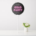 Neon Pink Lights Class of High School Graduation Balloon | Zazzle