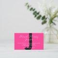 Neon Pink Modern Dermal Fillers Aftercare Business Card | Zazzle