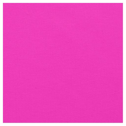 Neon Pink Solid Color Fabric | Zazzle