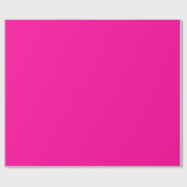 Neon Pink Solid Color Wrapping Paper | Zazzle
