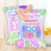 Neon Pool Party Chip Bag Wrapper | Zazzle