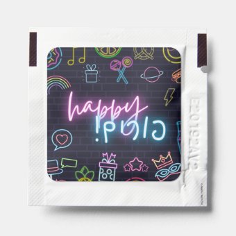 Neon Purim Hand Sanitizer Packet | Zazzle