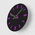 Neon Purple Clock | Zazzle