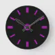 Neon Purple Clock | Zazzle