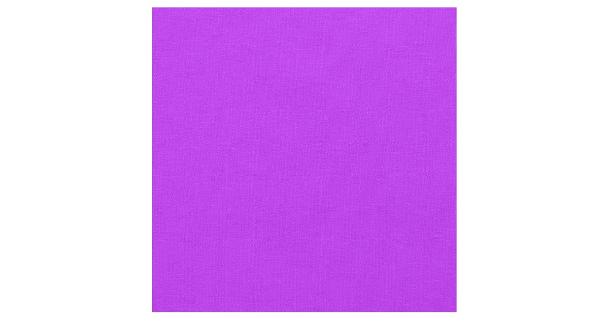 Neon Purple Solid Color Fabric | Zazzle