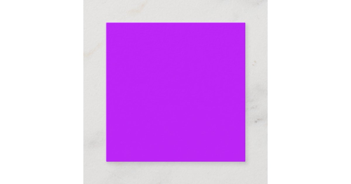 Neon Purple Square Business Card | Zazzle